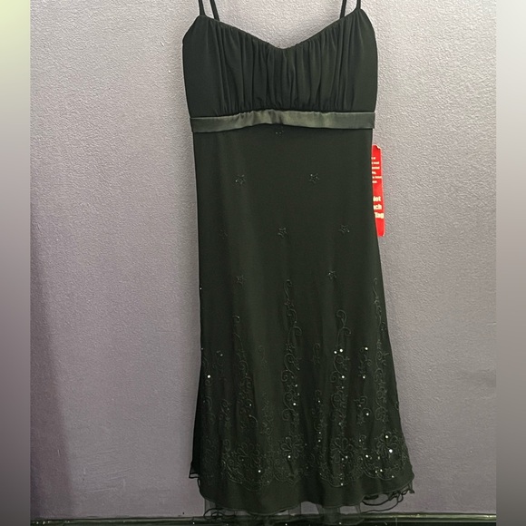 Ruby Rox | Dresses | Ruby Rox Little Black Lace Silk Beaded Sequin ...
